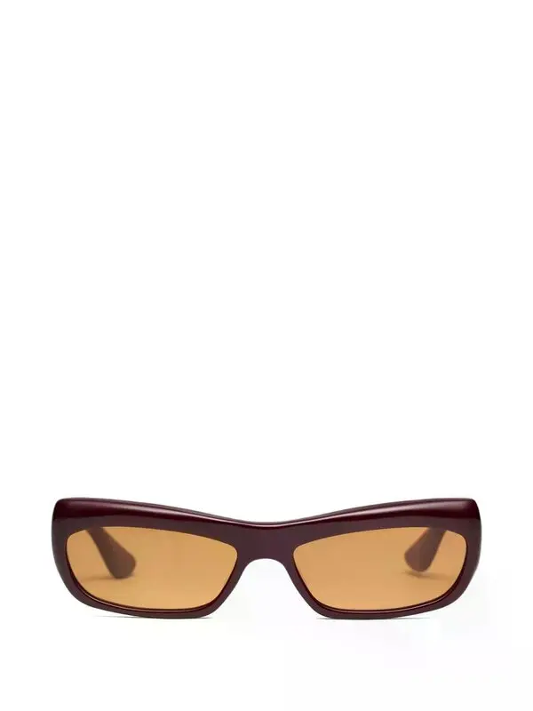 PORT TANGER Rectangle-frame Sunglasses - Red
