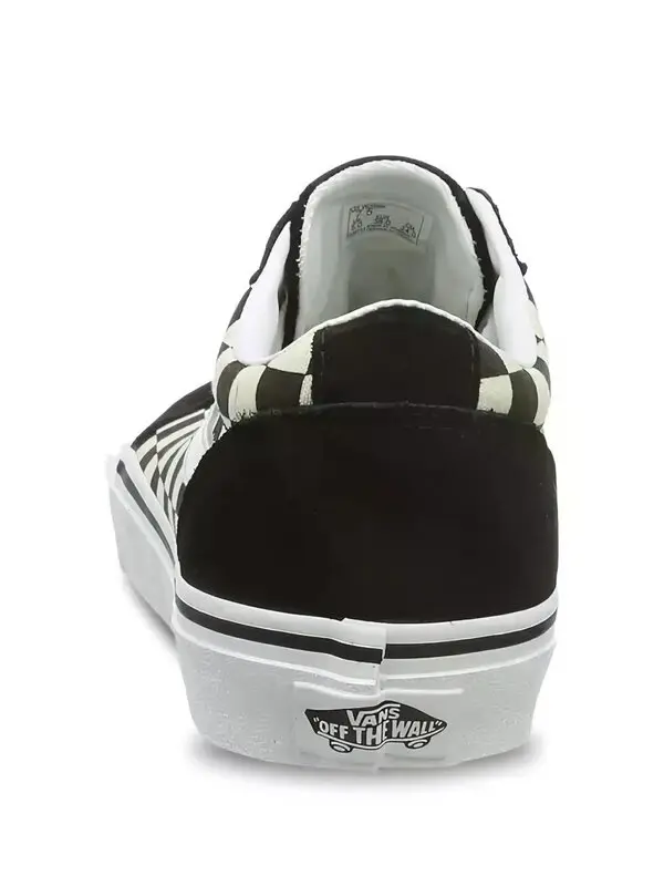 VANS Checkerboard Stripe Sneakers - Black