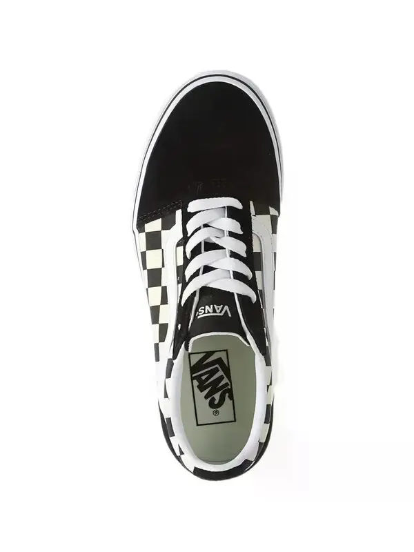 VANS Checkerboard Stripe Sneakers - Black