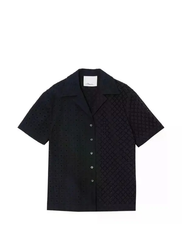 3.1 Phillip Lim Openwork Short-sleeved Shirt - Blue
