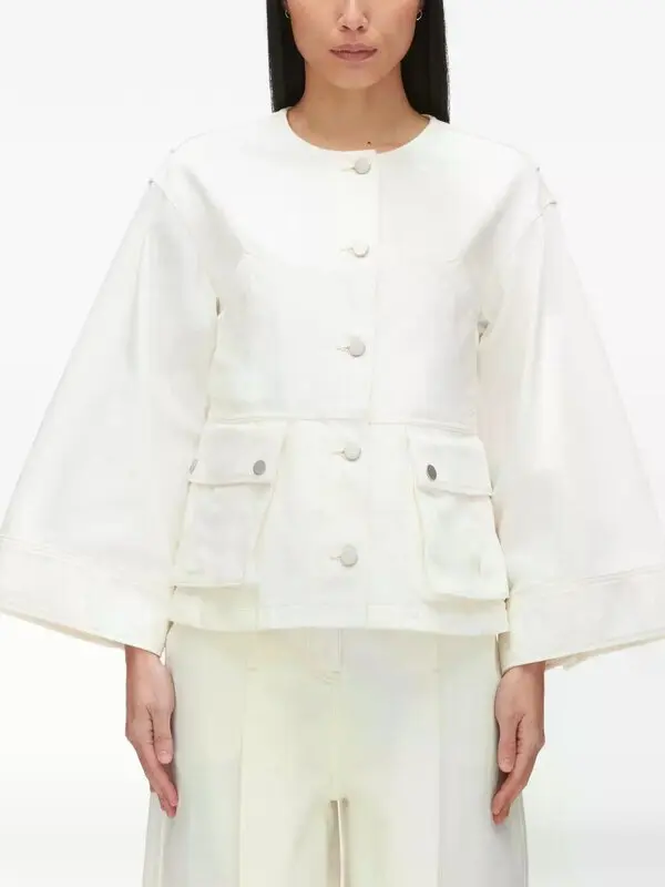 3.1 Phillip Lim Buttoned Cotton Jacket - Neutrals