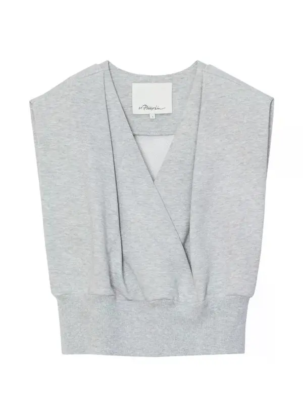 3.1 Phillip Lim Sleeveless Overlapped Top - Grey