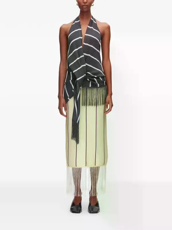 3.1 Phillip Lim Striped Fringe Top
