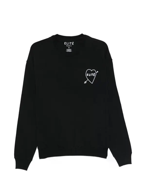 ELITE Paris Heart Motif Sweatshirt