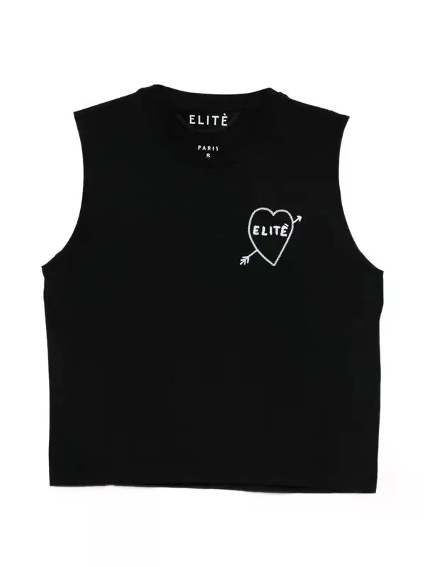 ELITE Heart-motif Sleeveless Vest