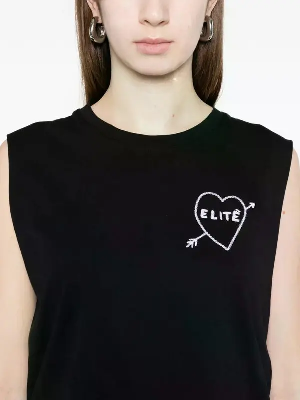 ELITE Heart-motif Sleeveless Vest