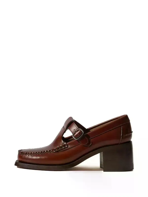 Hereu Alber T-bar Pumps - Brown