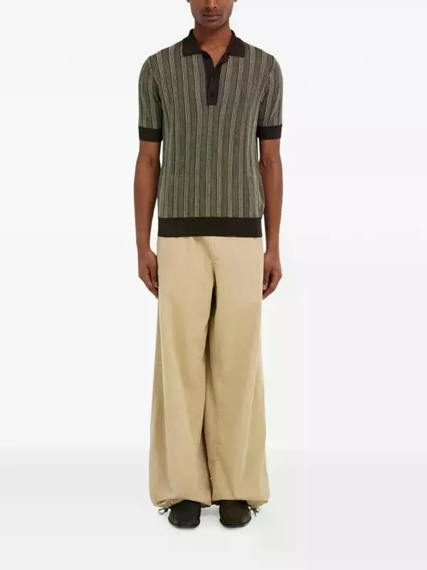FERRAGAMO Short Sleeve Knitted Polo