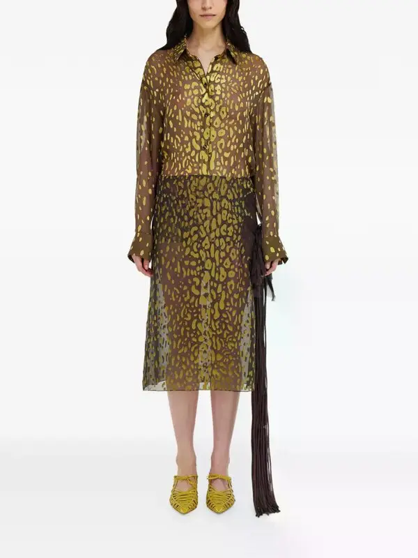 FERRAGAMO Devoré Georgette Shirt