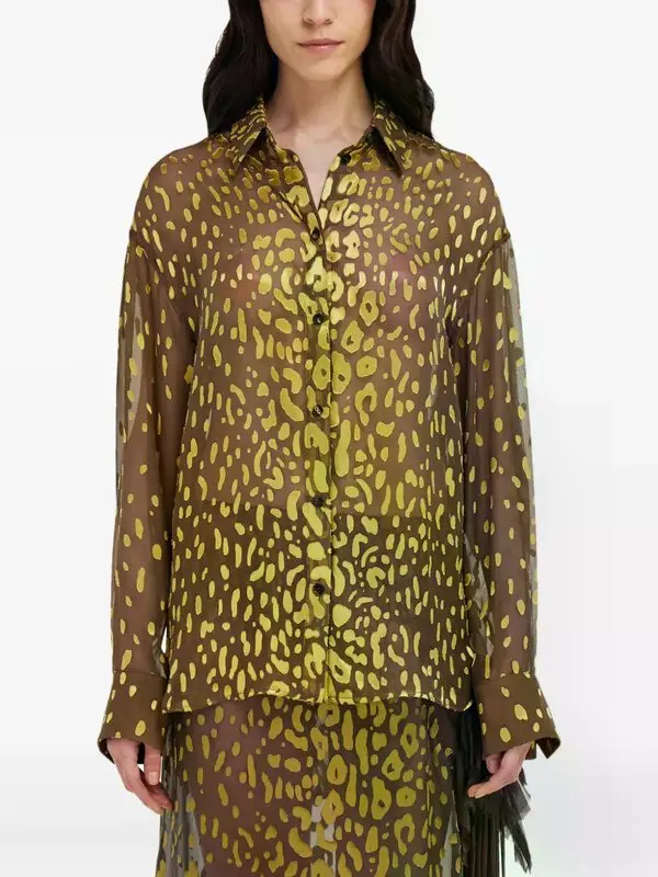 FERRAGAMO Devoré Georgette Shirt