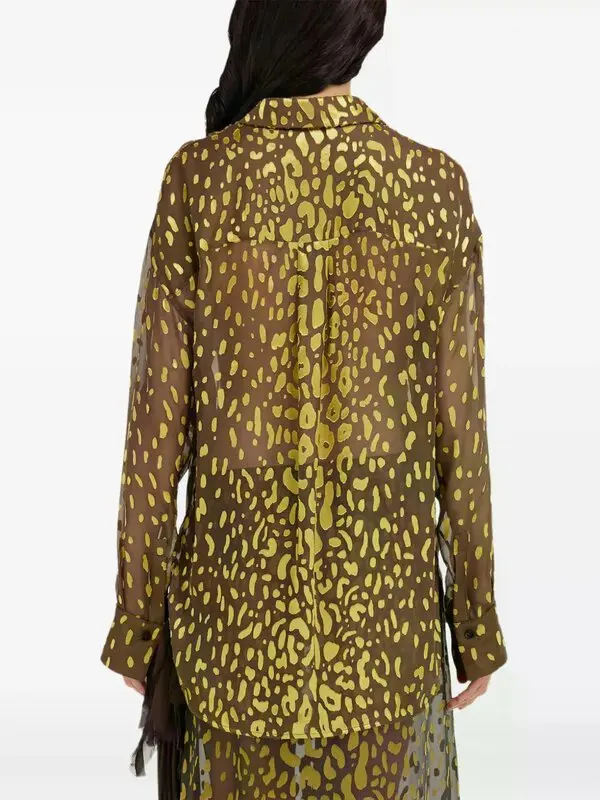 FERRAGAMO Devoré Georgette Shirt