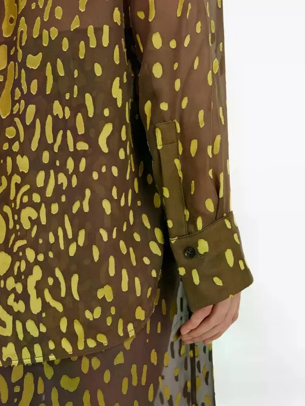 FERRAGAMO Devoré Georgette Shirt