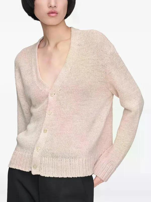 MAISON MARGIELA Ribbed V-neck Cardigan