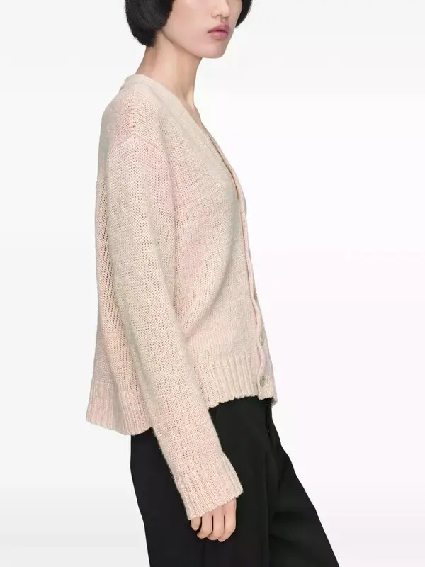 MAISON MARGIELA Ribbed V-neck Cardigan
