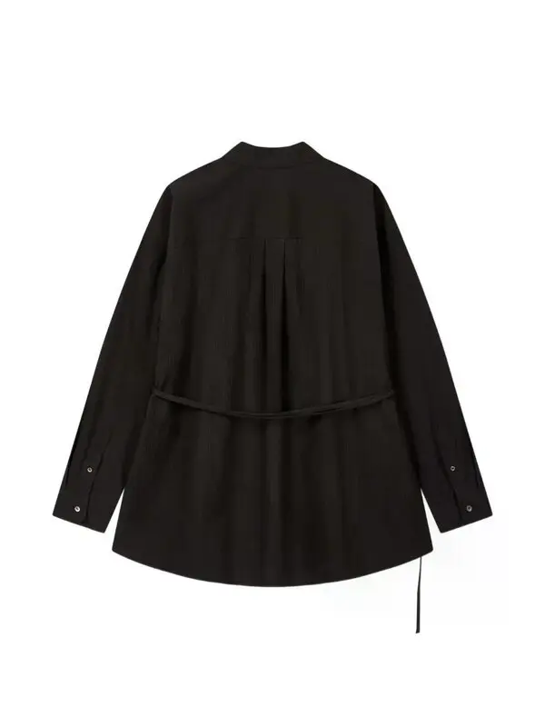 STUDIO TOMBOY Waist-tie Shirt - Black