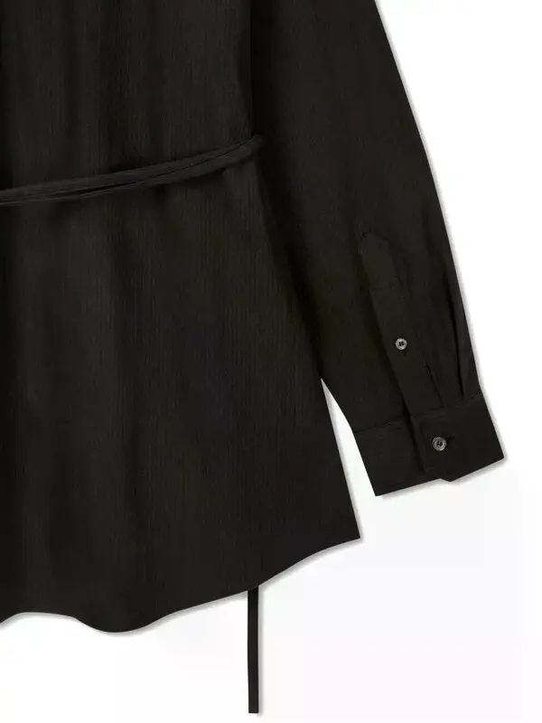 STUDIO TOMBOY Waist-tie Shirt - Black