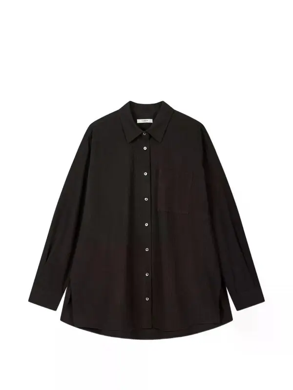 STUDIO TOMBOY Waist-tie Shirt - Black