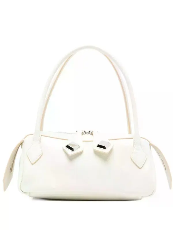 MINOBOSSI Leather Tote Bag - White