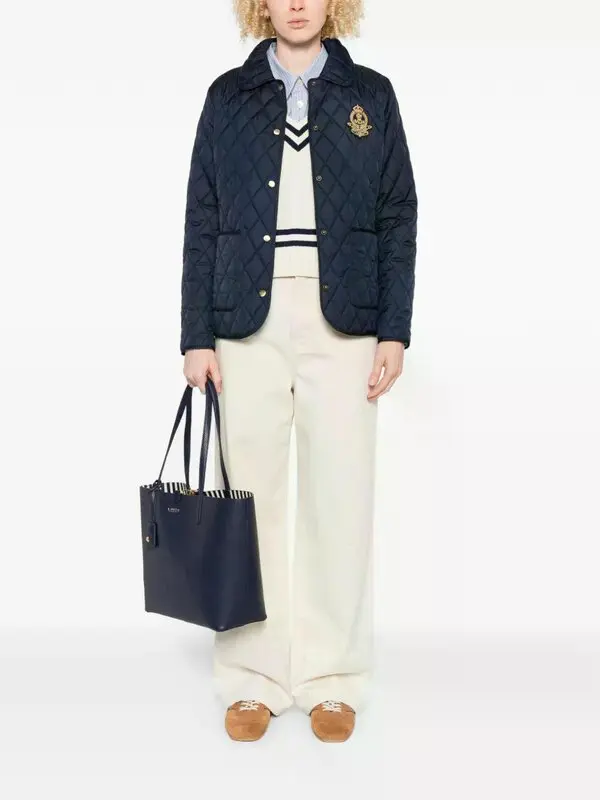 Ralph Lauren Quilted Emblem Jacket - Blue