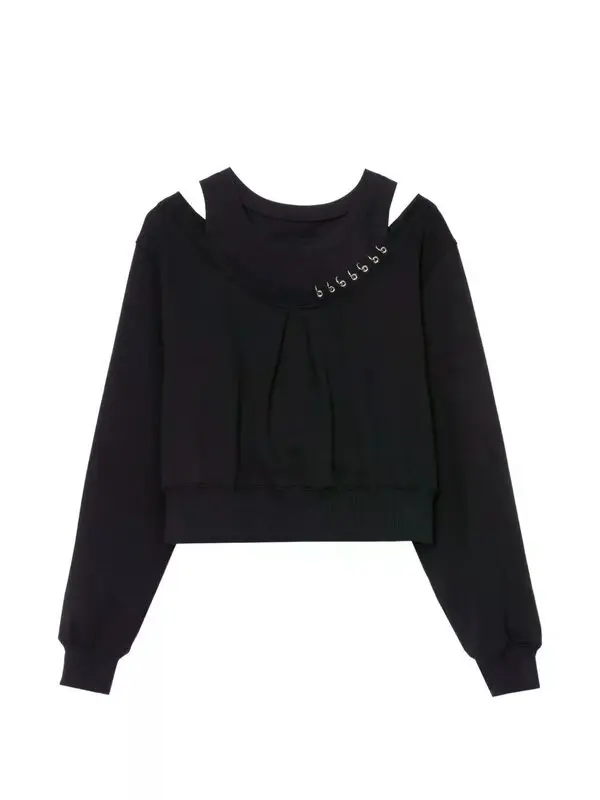 3.1 Phillip Lim Cold-shoulder Top With Safety-pin Detail