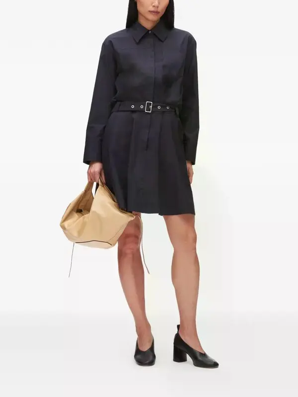 3.1 Phillip Lim Belted Collared Mini Dress - Blue