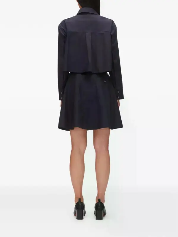 3.1 Phillip Lim Belted Collared Mini Dress - Blue
