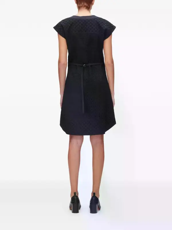 3.1 Phillip Lim Cotton Mini Dress With Belt - Blue