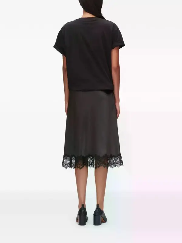 3.1 Phillip Lim Knot Lace Trim Midi Dress