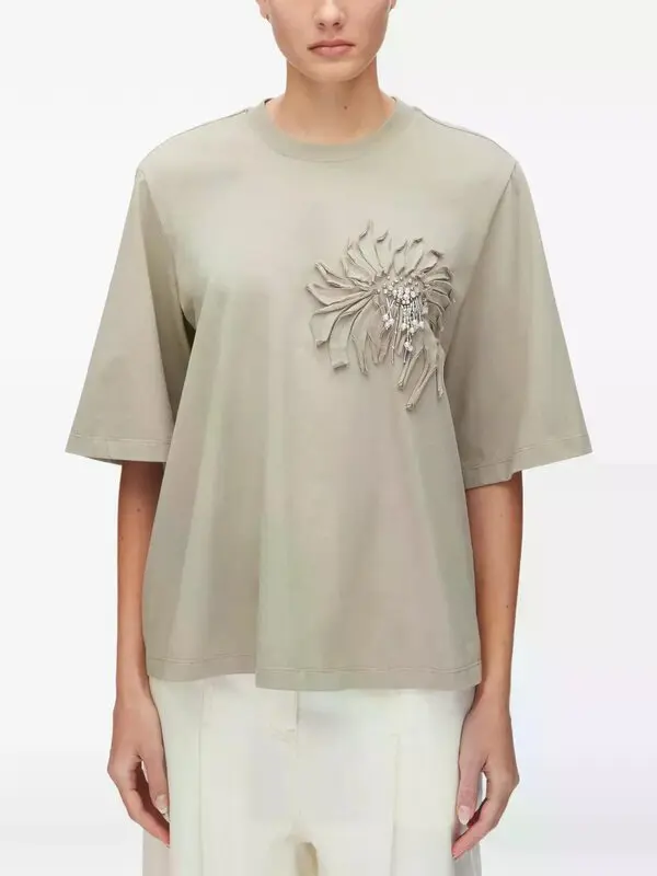 3.1 Phillip Lim Embellishment T-shirt - Green