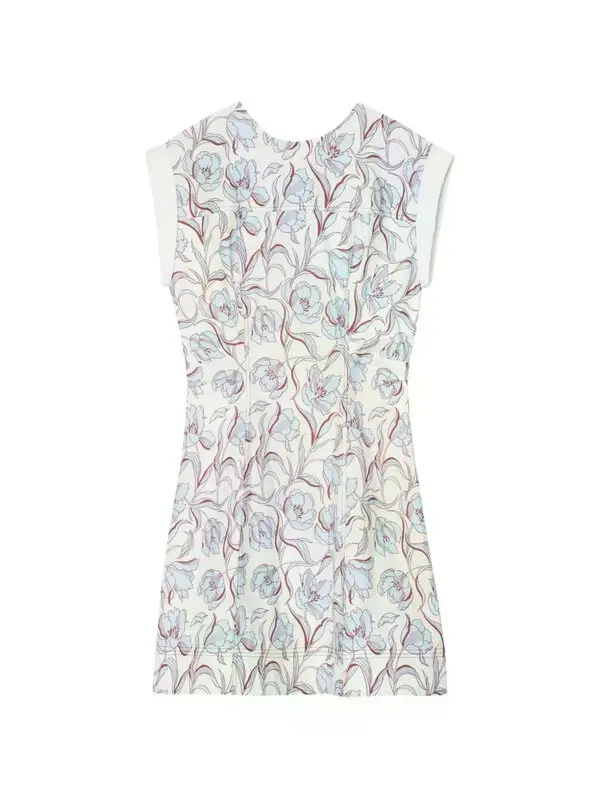 3.1 Phillip Lim Floral Tie Back Mini Dress - White