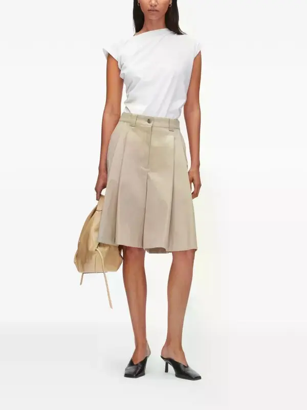 3.1 Phillip Lim Pleated Color-block Shorts