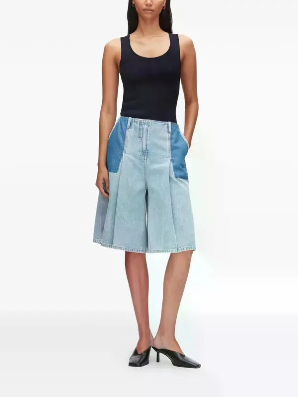 3.1 Phillip Lim Patchwork Pleat Shorts
