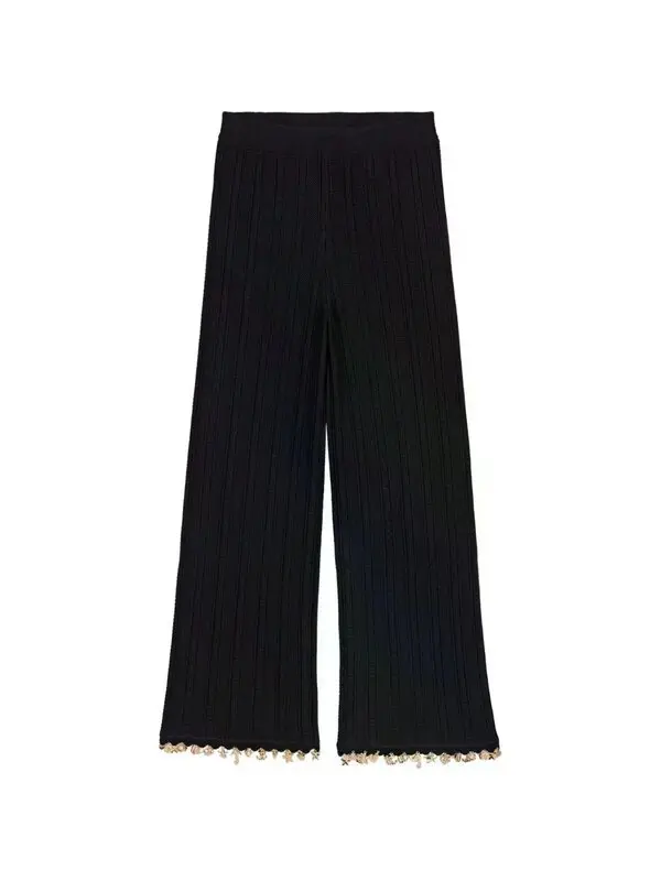 Maje Jewelled Knit Trousers