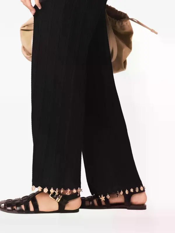 Maje Jewelled Knit Trousers
