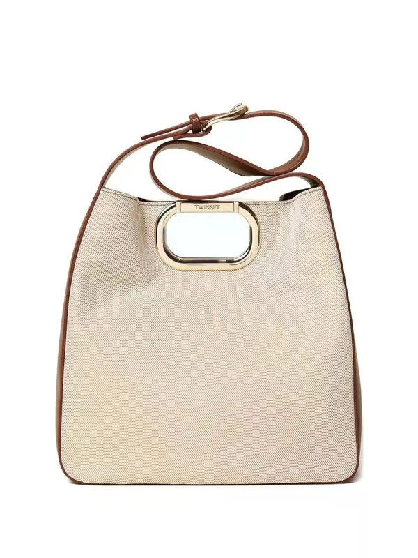 TWINSET Structured Bucket Bag - Neutrals