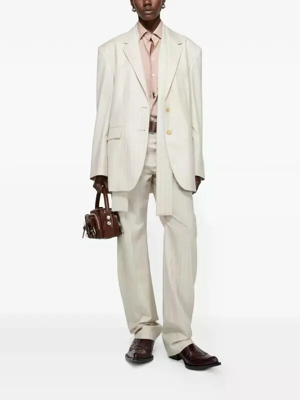 Acne Studios Wool Pinstripe Trousers
