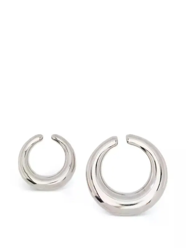PANCONESI Circle Ear Cuffs - Silver