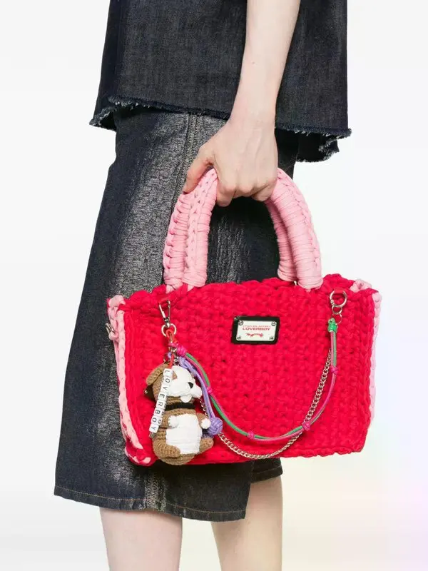 CHARLES JEFFREY Logo-plaque Tote Bag - Red