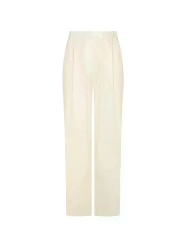 LANEUS Melrose Embroidery Trousers - Neutrals