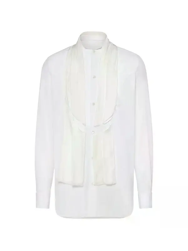 MAISON MARGIELA Scarf Shirt - White
