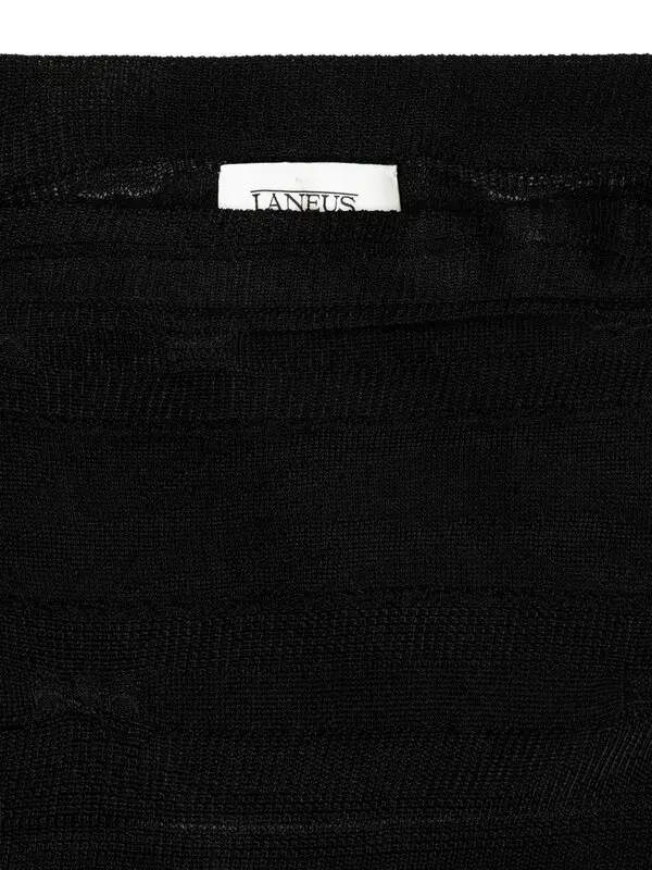 LANEUS Knit Midi Skirt