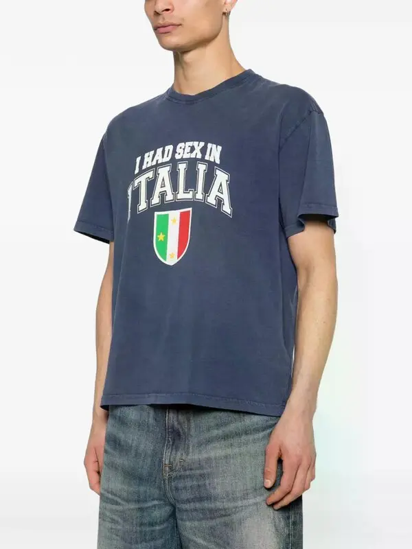 CARNE BOLLENTE Ciao Bella Graphic T-shirt - Blue