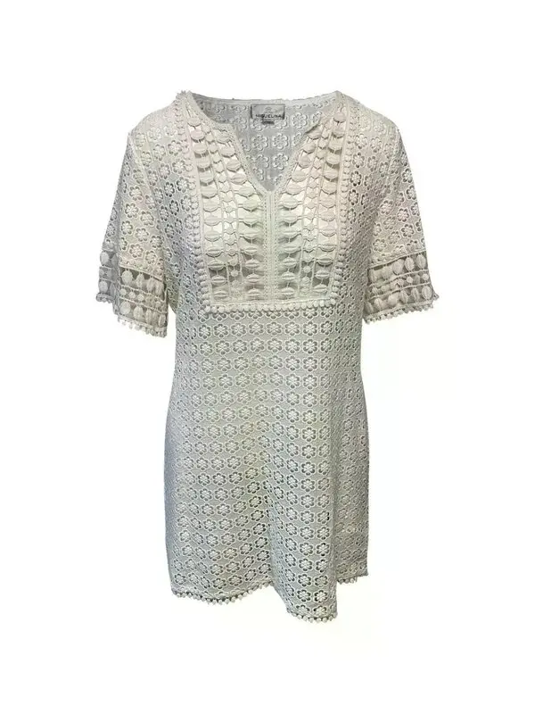 Miguelina Lace Mini Dress - Neutrals