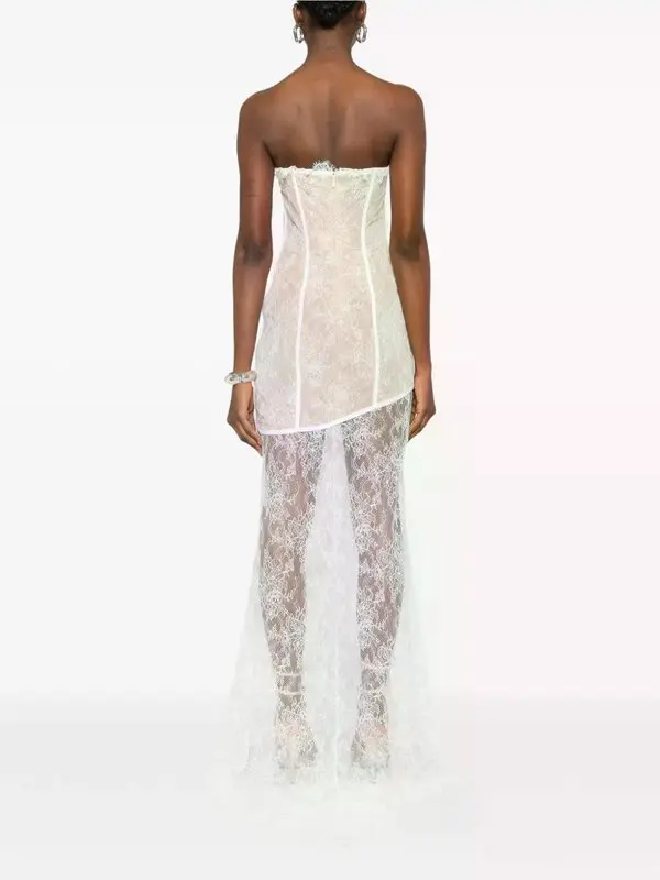Giuseppe Di Morabito Lace Ruffled Maxi Dress