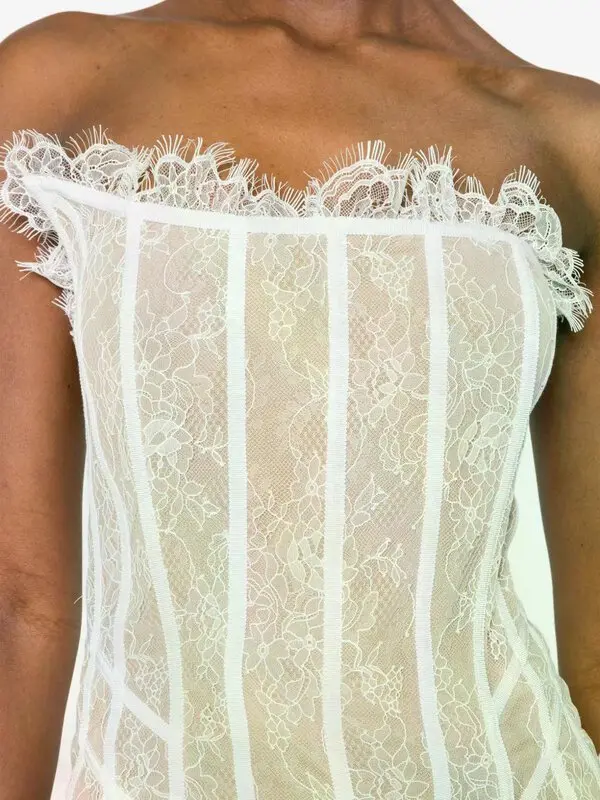 Giuseppe Di Morabito Lace Ruffled Maxi Dress