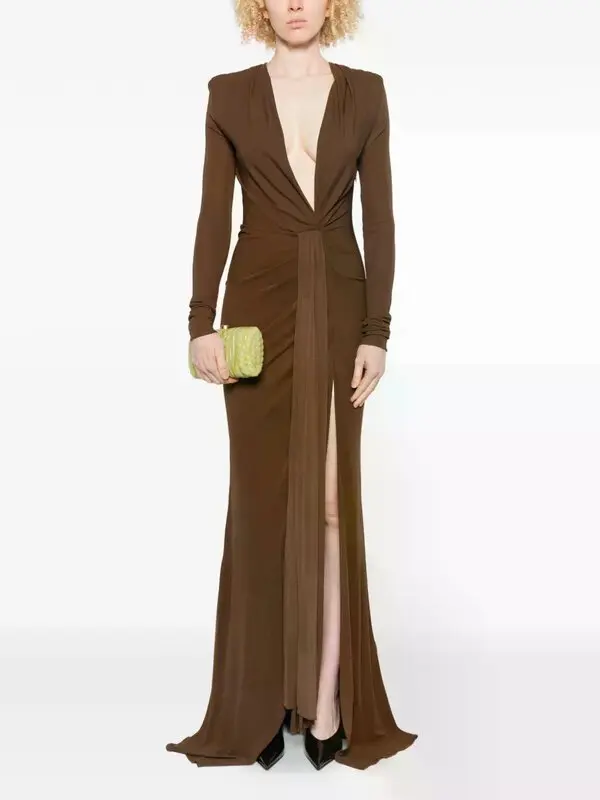 Giuseppe Di Morabito V-neck Maxi Dress