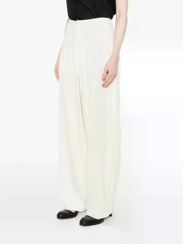 DARKPARK Phebe Pleated Trousers - White