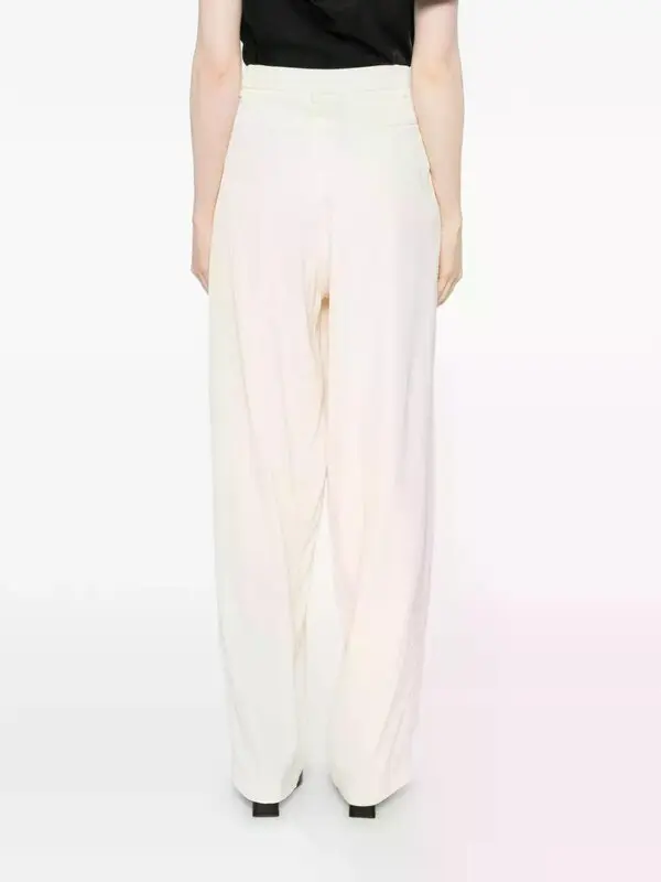 DARKPARK Phebe Pleated Trousers - White