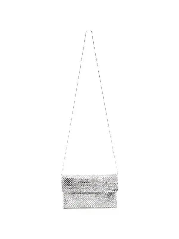 TWENTY FOURHAITCH Morna Embellished Clutch Bag - Silver