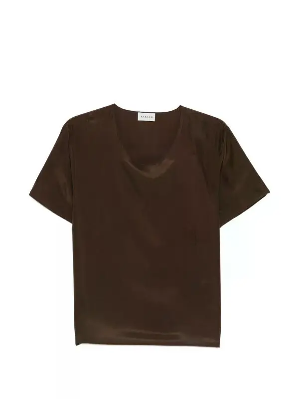 P.a.r.o.s.h Saxon Short-sleeve Blouse - Brown
